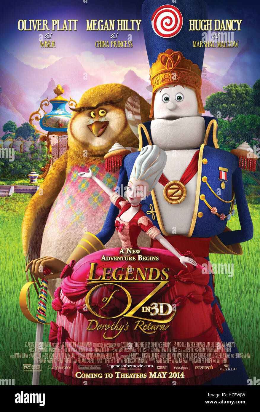 LEGENDS OF OZ: DOROTHY'S RETURN, US poster art, Wiser (voice: Oliver ...