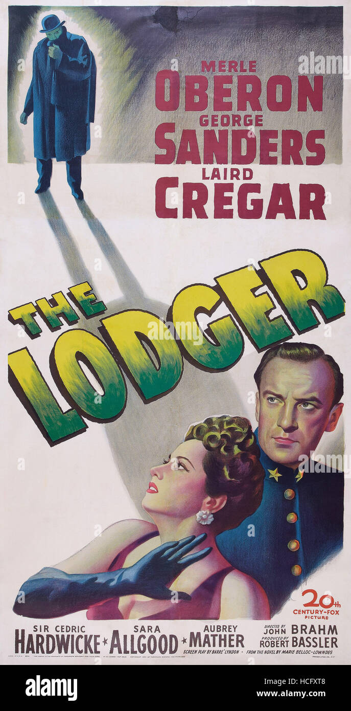 THE LODGER, US poster art, bottom from left: Merle Oberon, George ...