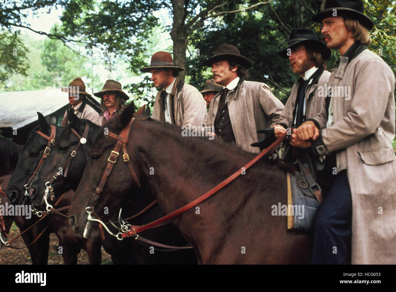 THE LONG RIDERS, Robert Carradine, David Carradine, Randy Quaid, Stacy ...