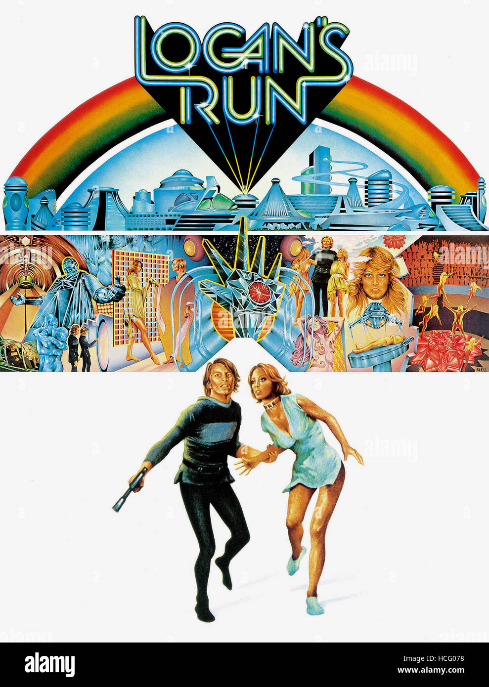 LOGAN'S RUN, Michael York, Jenny Agutter, 1976 Stock Photo - Alamy