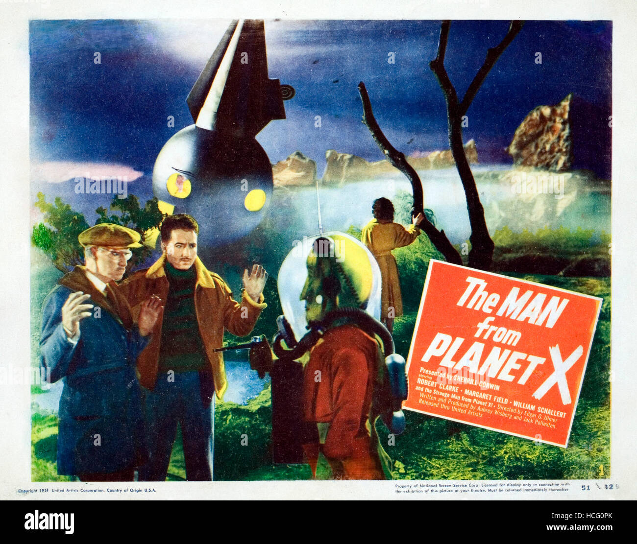 THE MAN FROM PLANET X, Robert Clarke, Raymond Bond, Pat Goldin ...