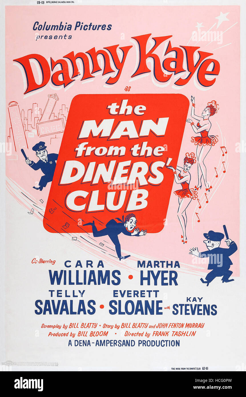 THE MAN FROM THE DINERS' CLUB, poster art, 1963 Stock Photo - Alamy