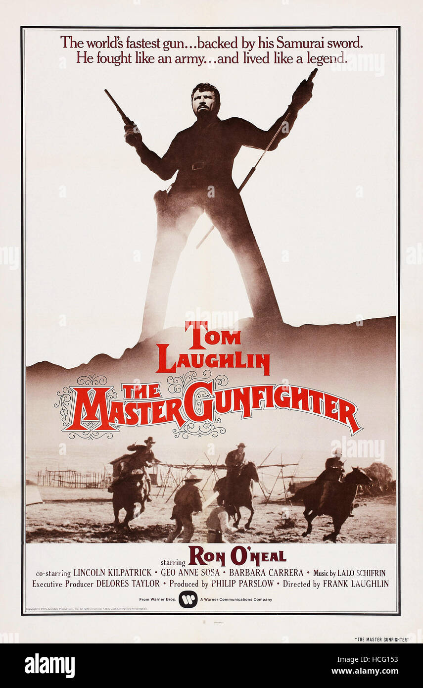 THE MASTER GUNFIGHTER, US poster art, Tom Laughlin, 1975 Stock Photo ...