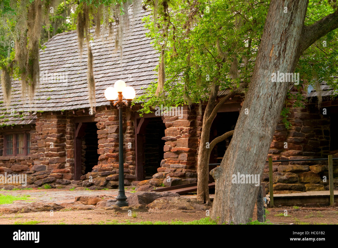 Picnic shelter built by CCC (Civilian Conservation Corps), Palmetto ...