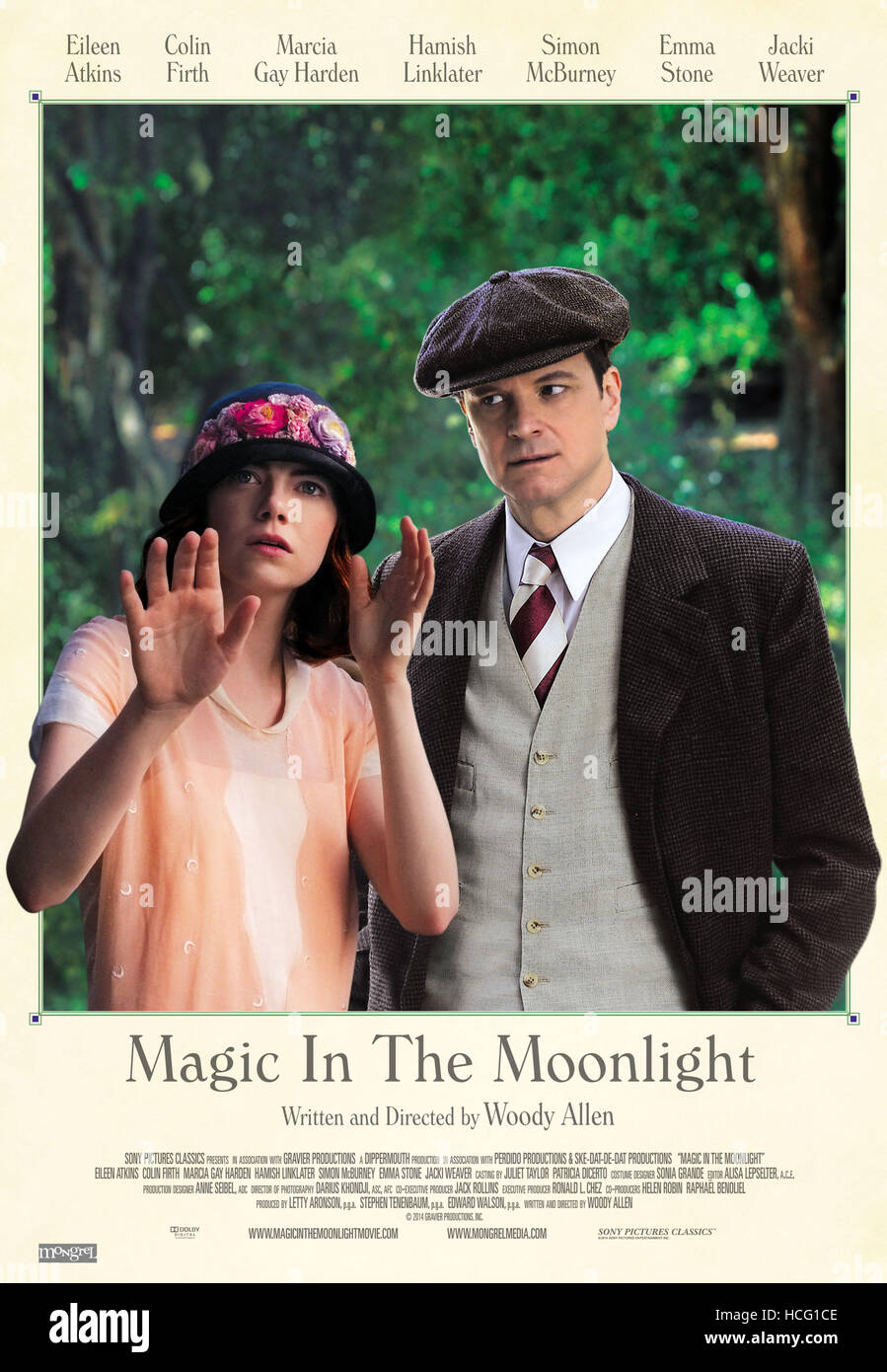 MAGIC IN THE MOONLIGHT, poster art, from left: Emma Stone, Colin Firth ...