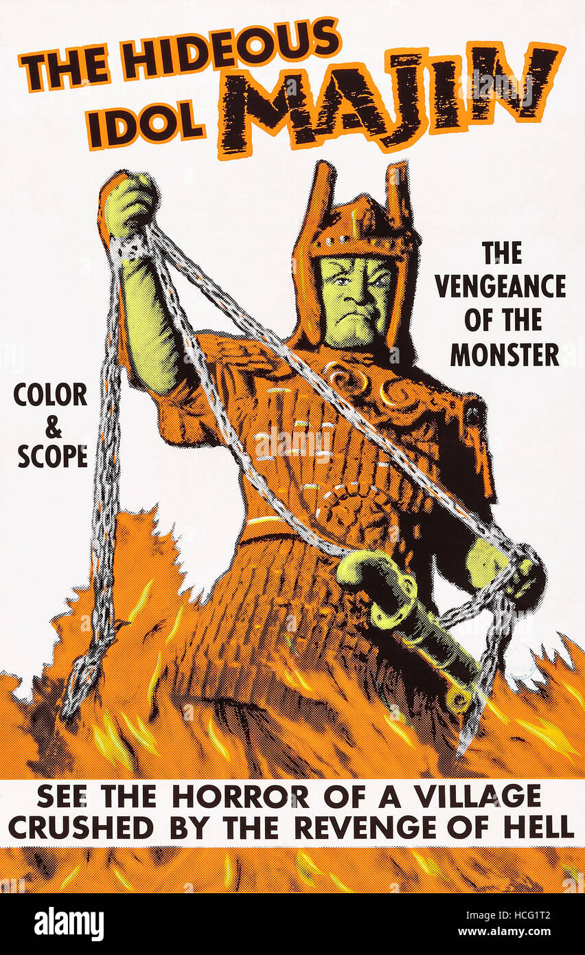 MAJIN, (aka DAIMAJIN, aka MAJIN THE HIDEOUS IDOL), poster art, 1966 ...