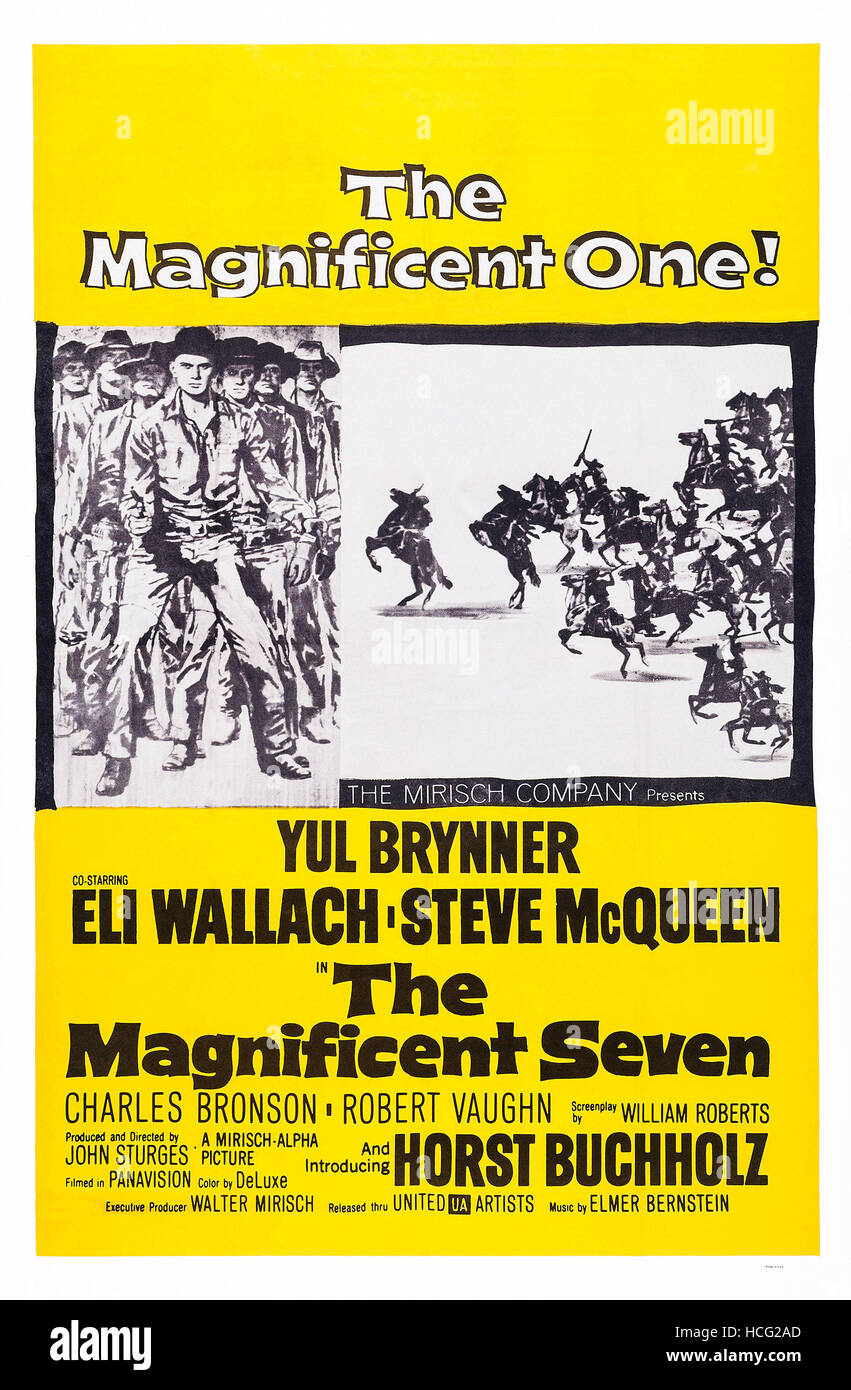 The magnificent seven poster hi-res stock photography and images - Alamy