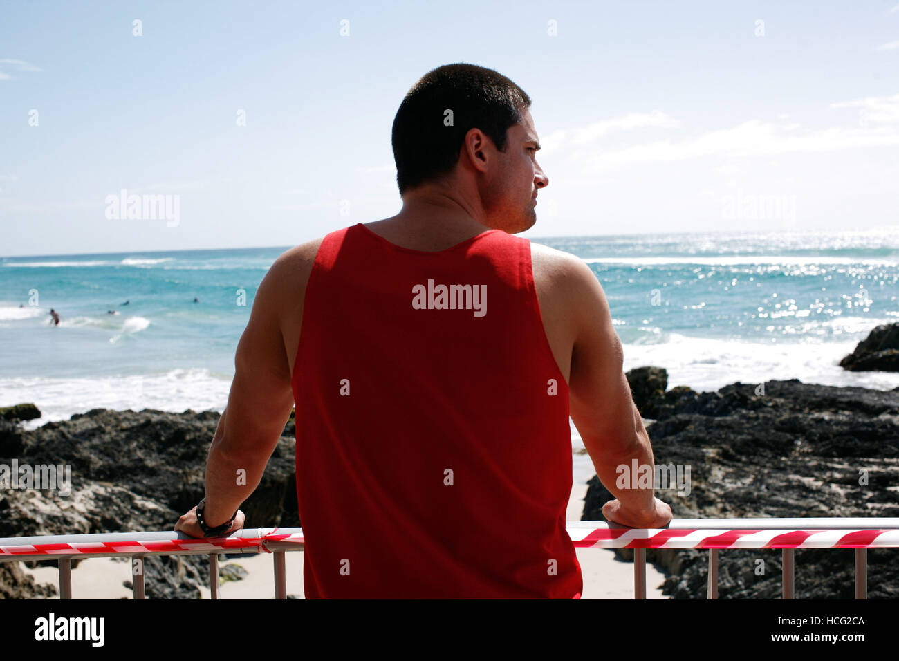 MALIBU SHARK ATTACK, Warren Christie, 2009 Stock Photo - Alamy