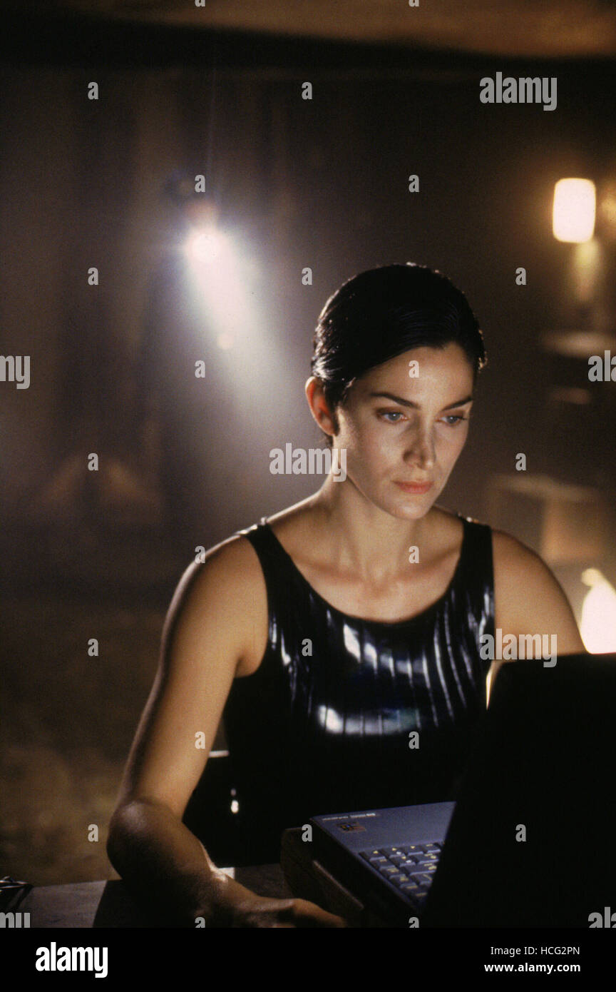 THE MATRIX, Carrie-Anne Moss, 1999. (c) Warner Bros./ Courtesy: Everett ...