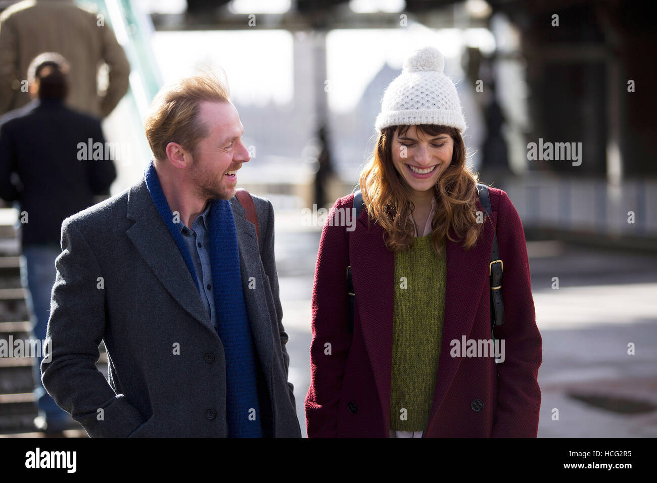 MAN UP, from left: Simon Pegg, Lake Bell, 2015. ph: Giles Keyte/©Saban ...