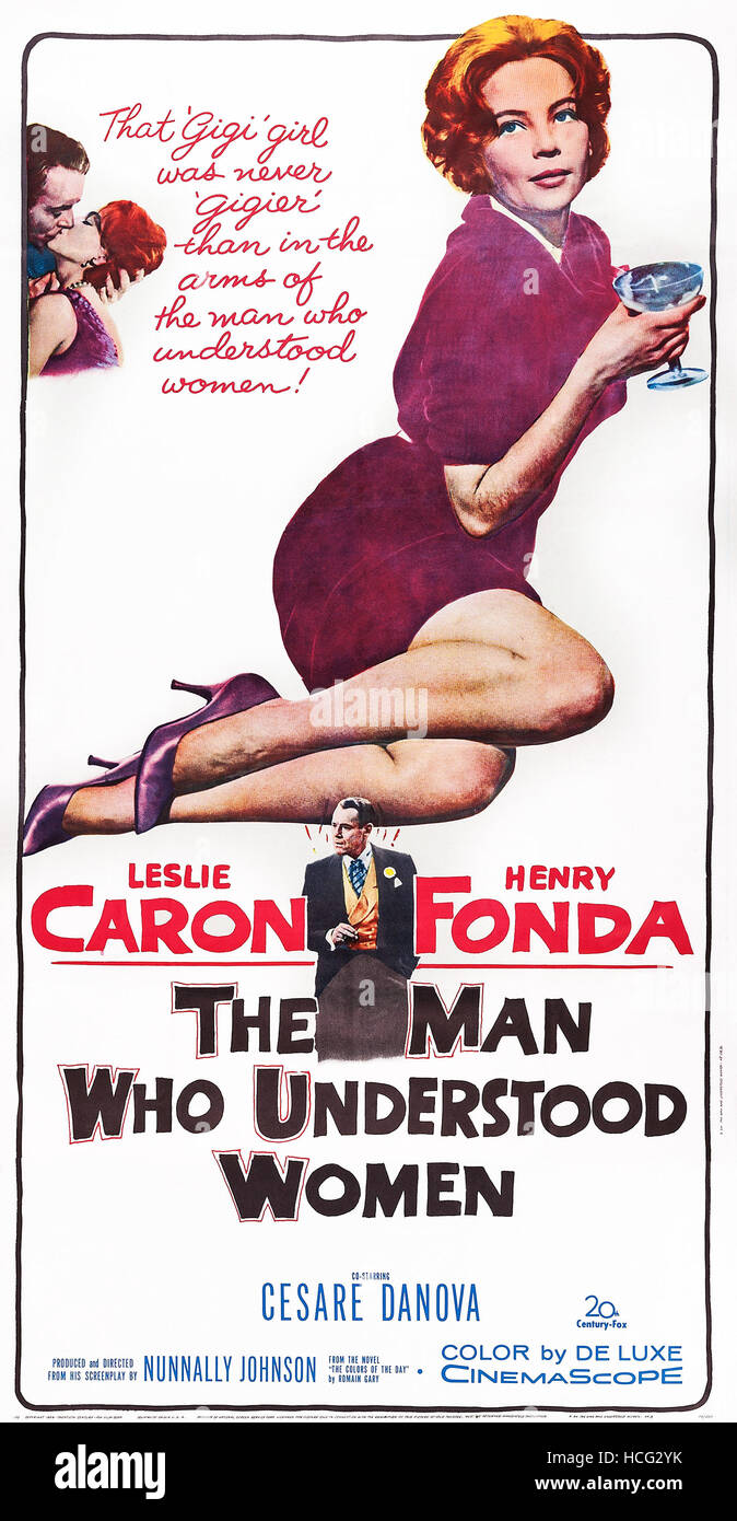 THE MAN WHO UNDERSTOOD WOMEN, top l-r: Henry Fonda, Leslie Caron ...