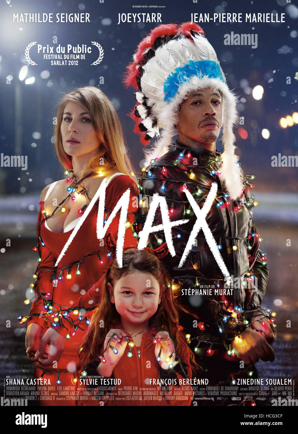 MAX, French poster art, Mathilde Seigner, Shana Castera, Joey Starr ...