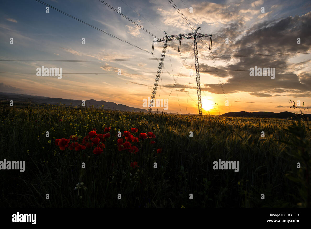 Electric sunset hi-res stock photography and images - Alamy