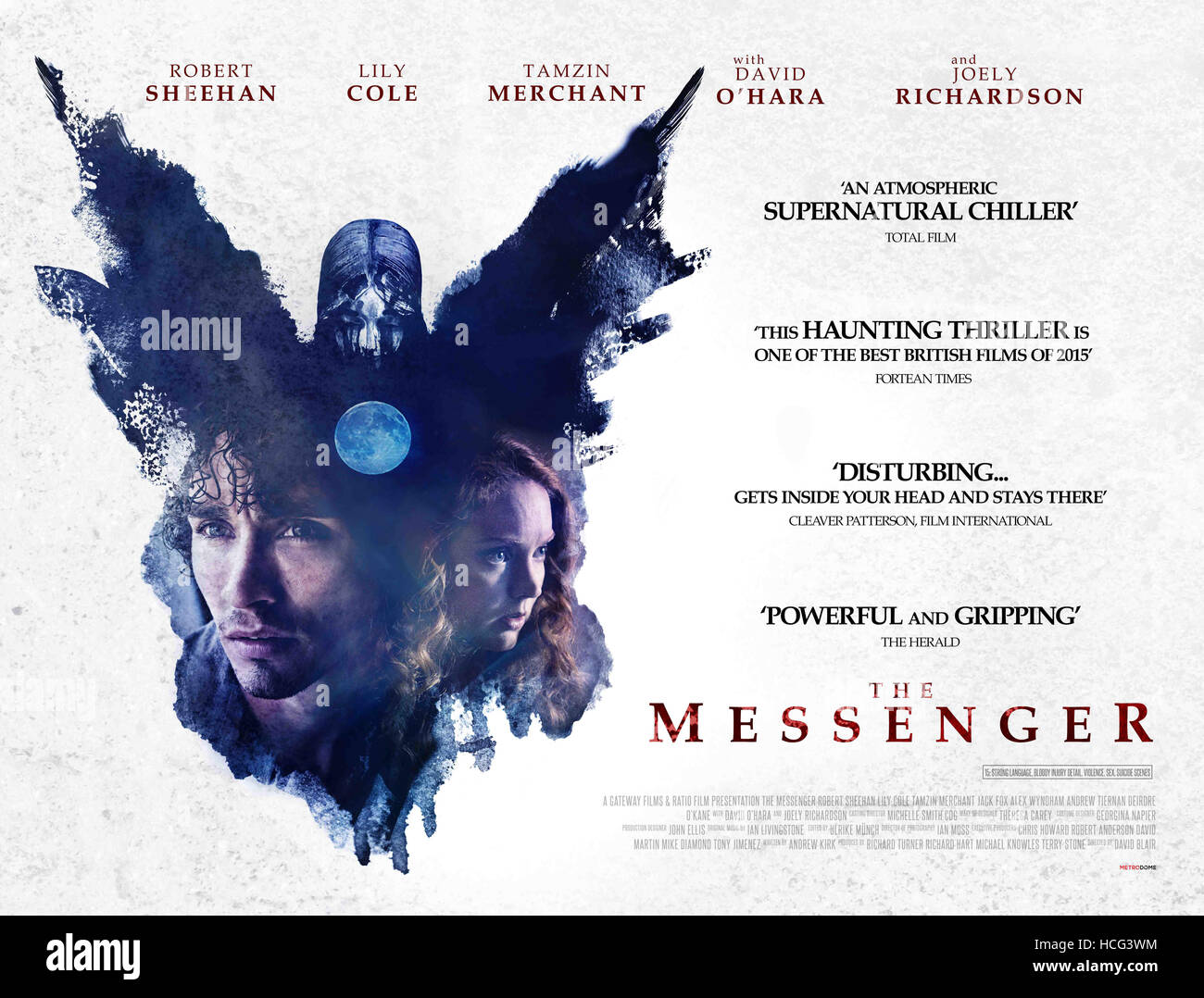 The Messenger British Poster From Left Robert Sheehan Lily Cole