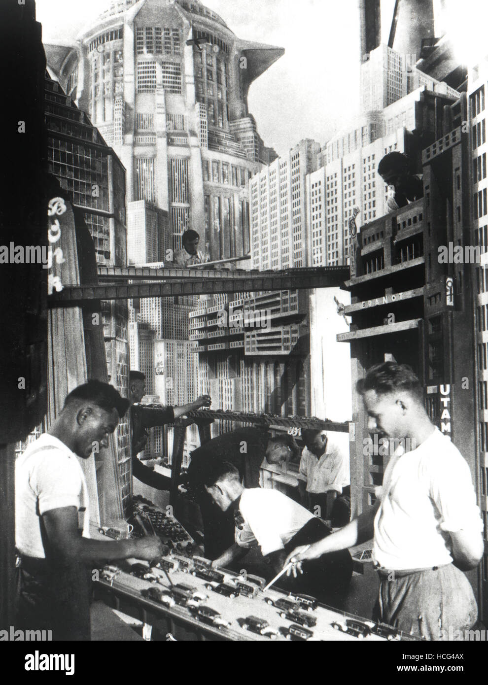 Miniature sets being built for METROPOLIS, 1927 Stock Photo - Alamy