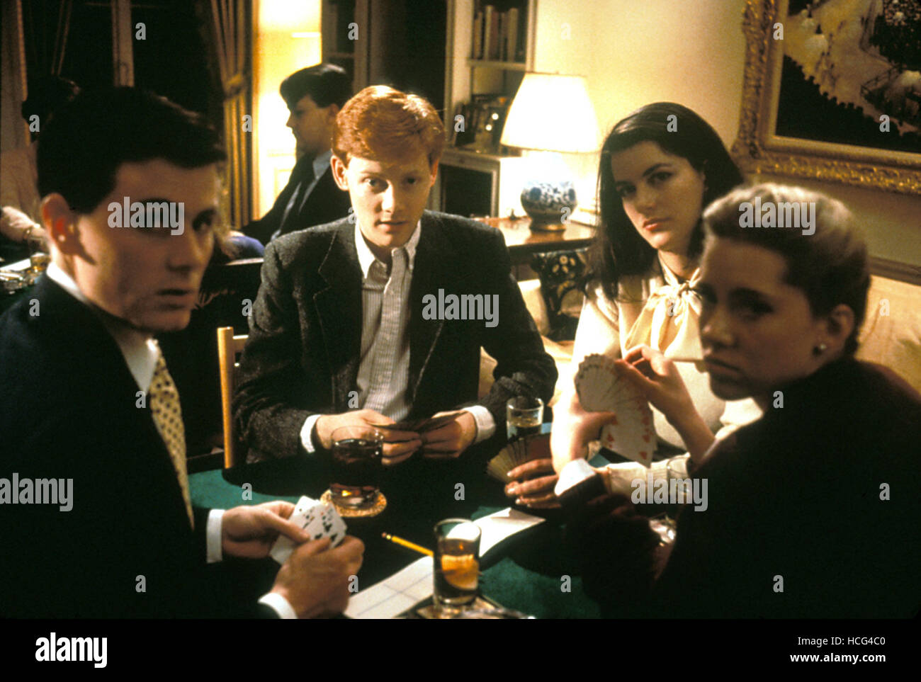 METROPOLITAN, Chris Eigeman (left), Edward Clements (center of frame ...