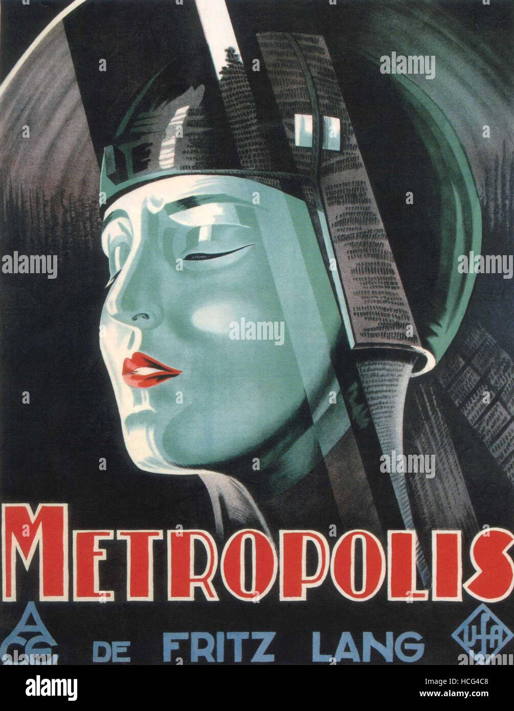METROPOLIS, Brigitte Helm on German poster art, 1927 Stock Photo - Alamy