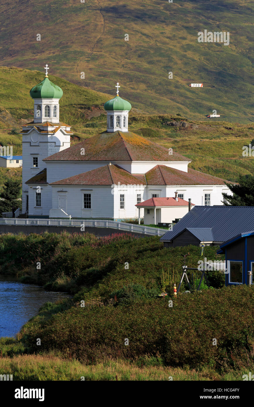 Russian Orthodox Church, Unalaska Island, Aleutian Islands, Alaska, USA ...