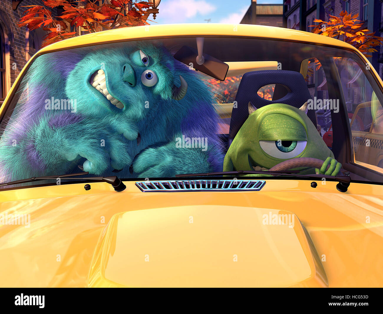 MIKE'S NEW CAR, from left: Sulley, Mike, 2002. ©Walt Disney Co ...
