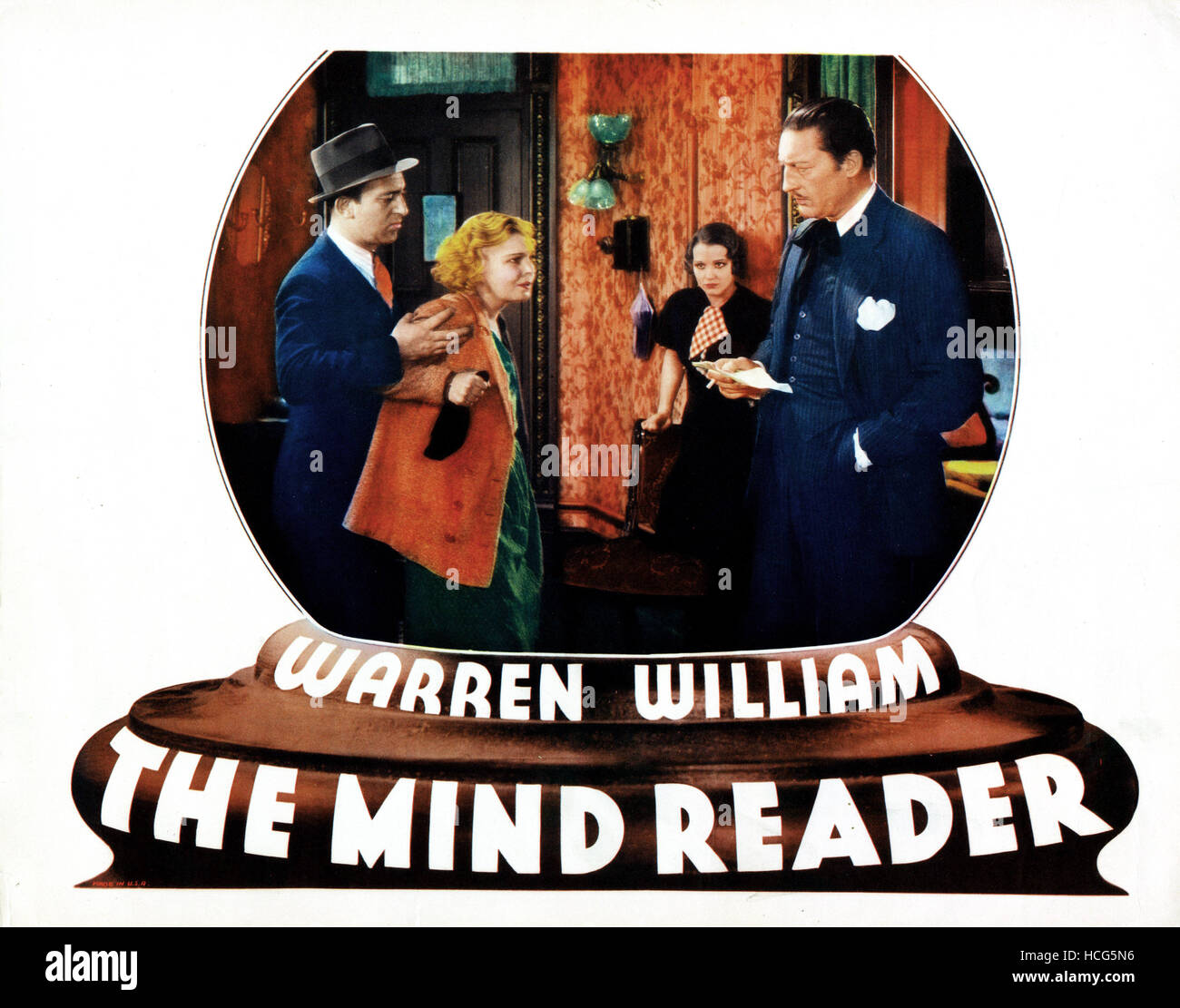 THE MIND READER, from left, Allen Jenkins, Mayo Methot, Constance Cummings, Warren William, 1933 ...