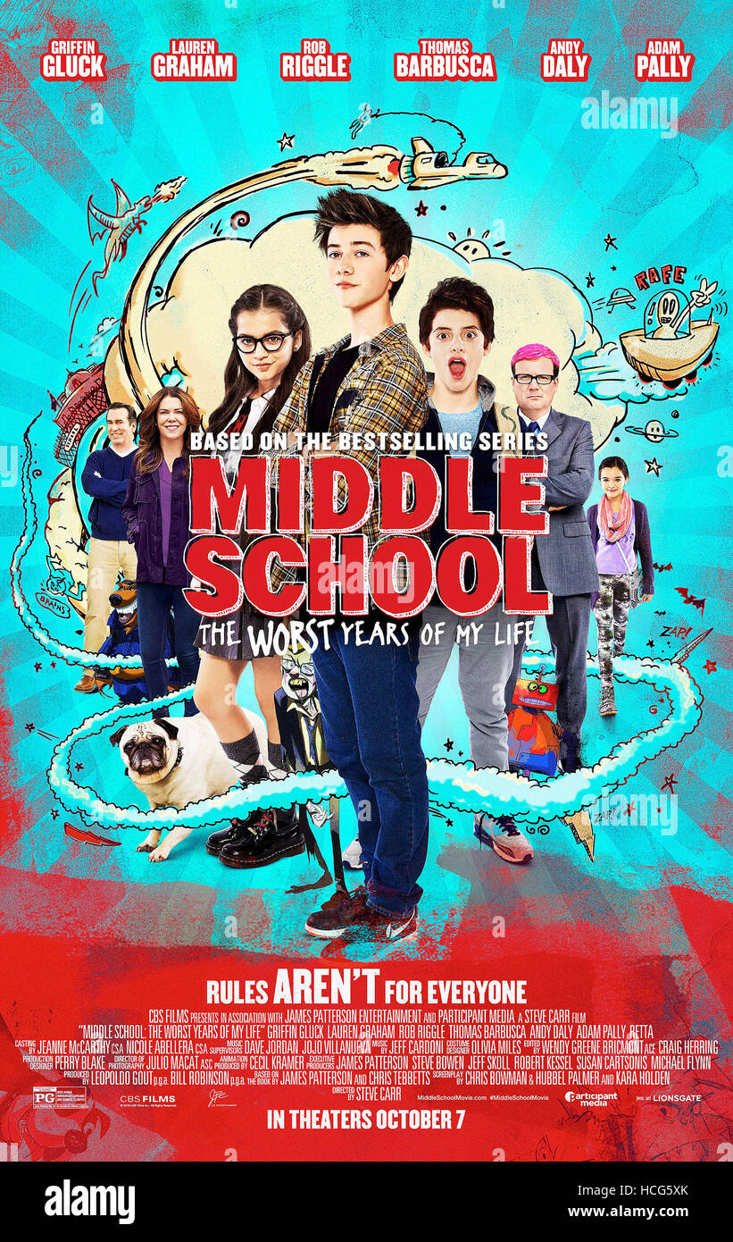 MIDDLE SCHOOL: THE WORST YEARS OF MY LIFE, US poster, l-r: Rob Riggle ...