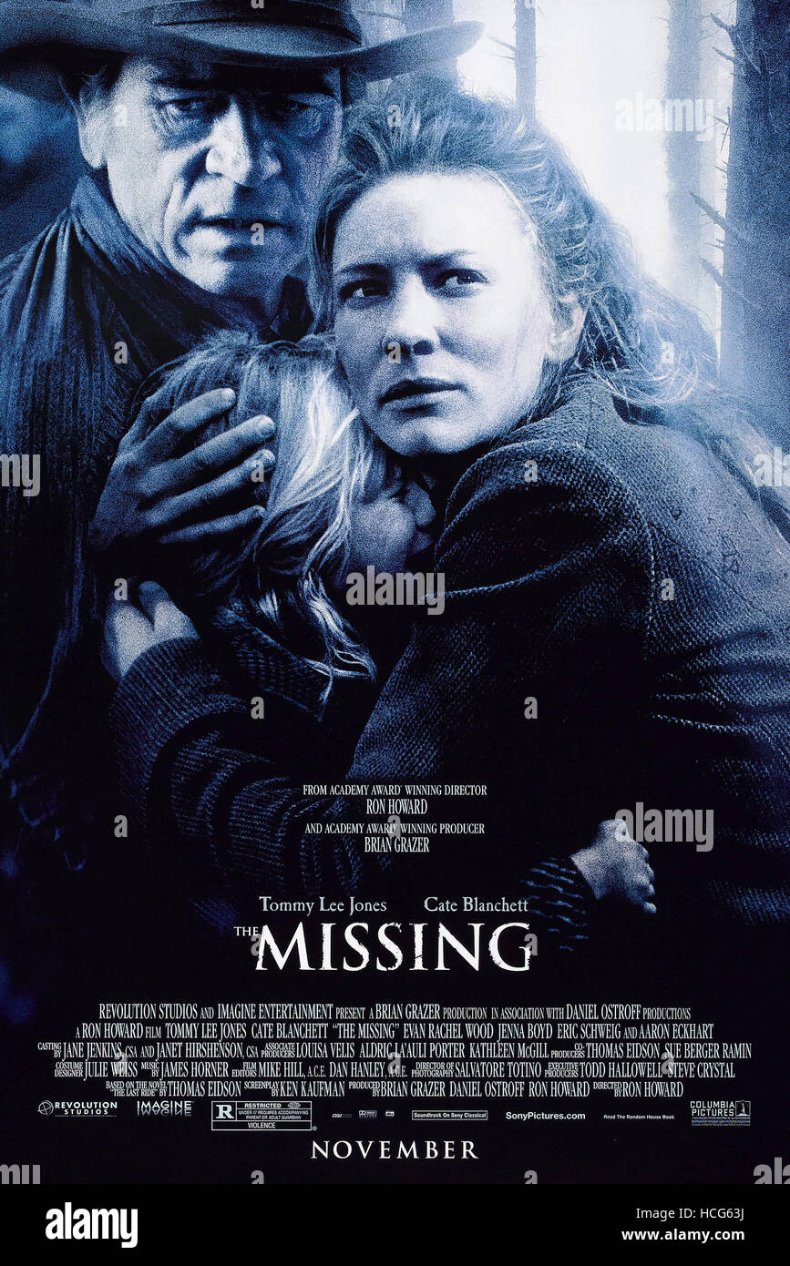 THE MISSING, US advance poster art, from left: Tommy Lee Jones, Jenna ...