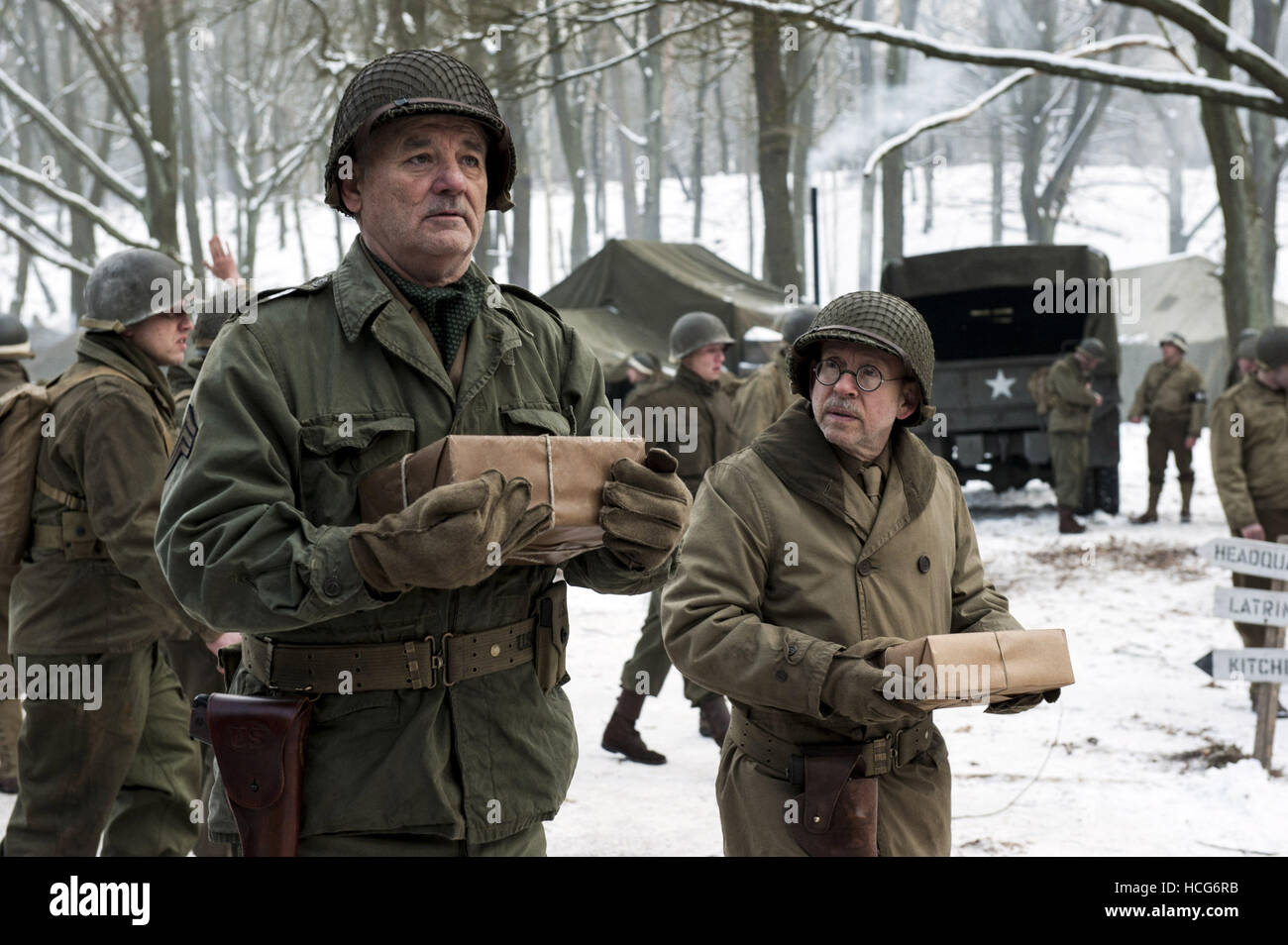 THE MONUMENTS MEN, from left: Bill Murray, Bob Balaban, 2014. ph ...