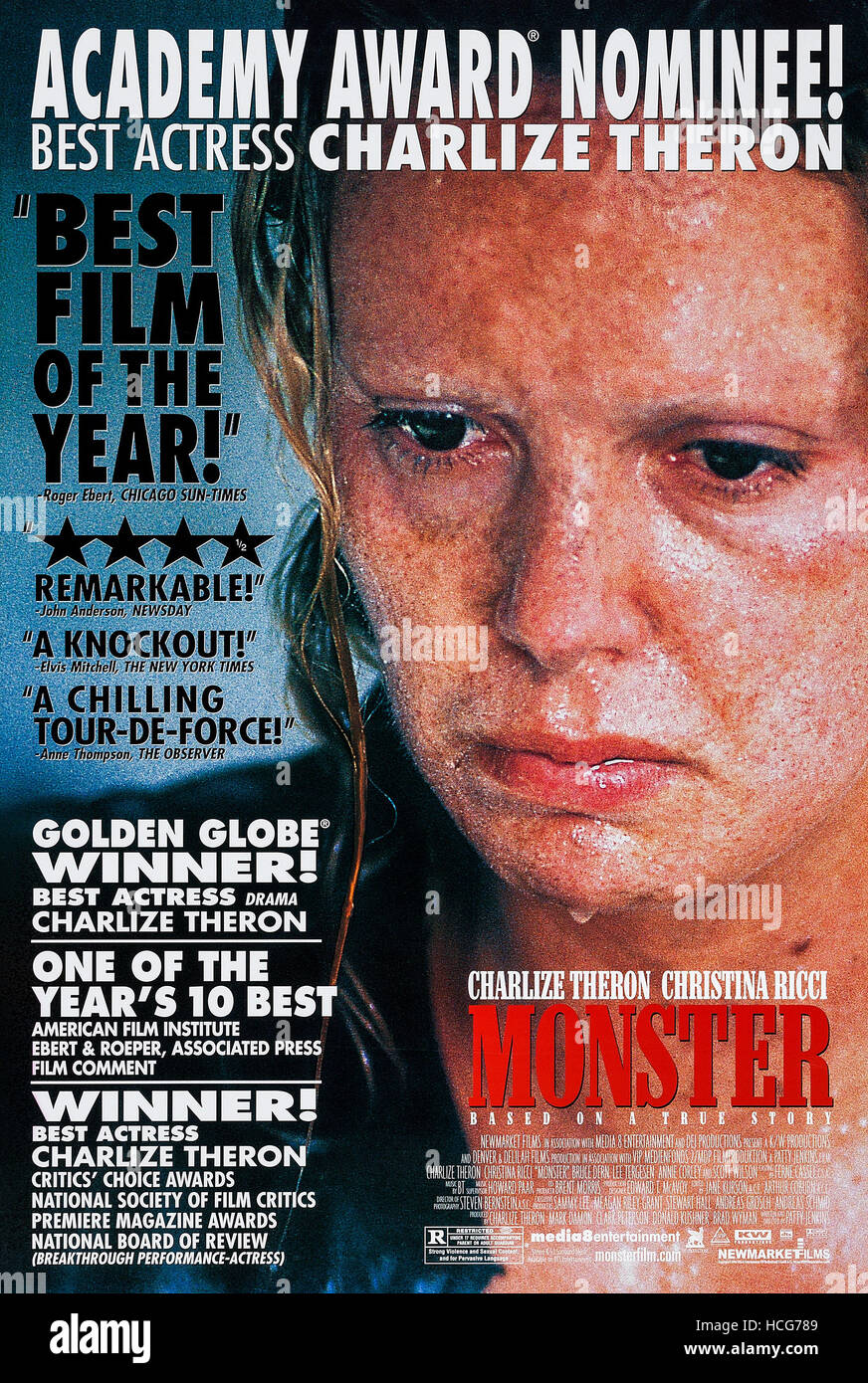 MONSTER, US poster art, Charlize Theron, 2003. ©Newmarket/courtesy ...
