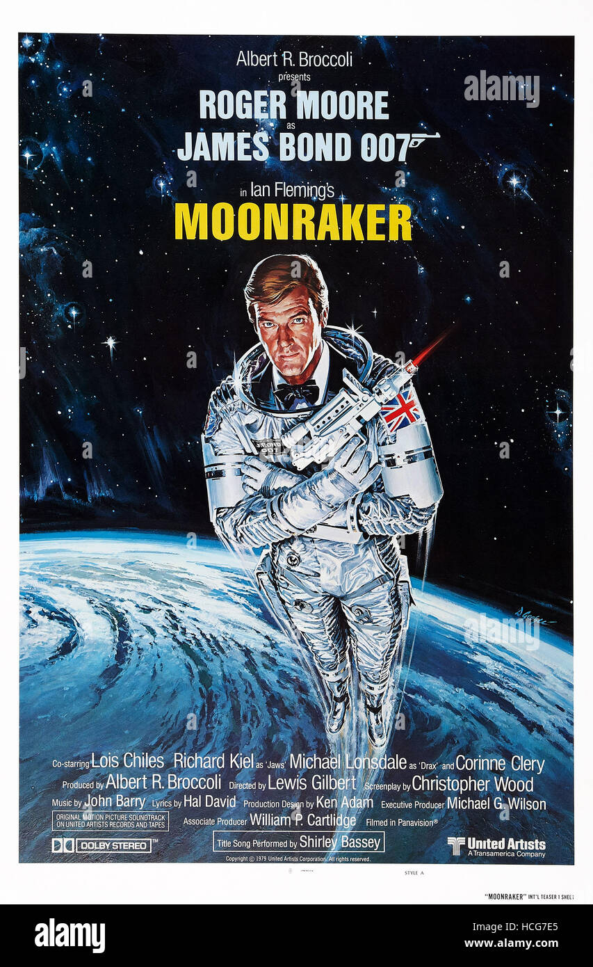 MOONRAKER, US poster art, Roger Moore, 1979. ©United Artists/courtesy ...