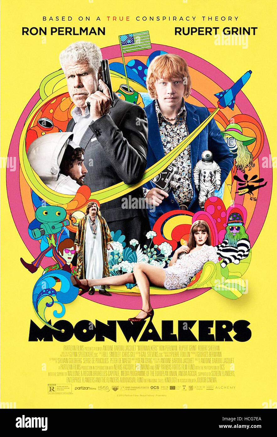 MOONWALKERS, US poster, Ron Perlman (top left), Rupert Grint (top right ...