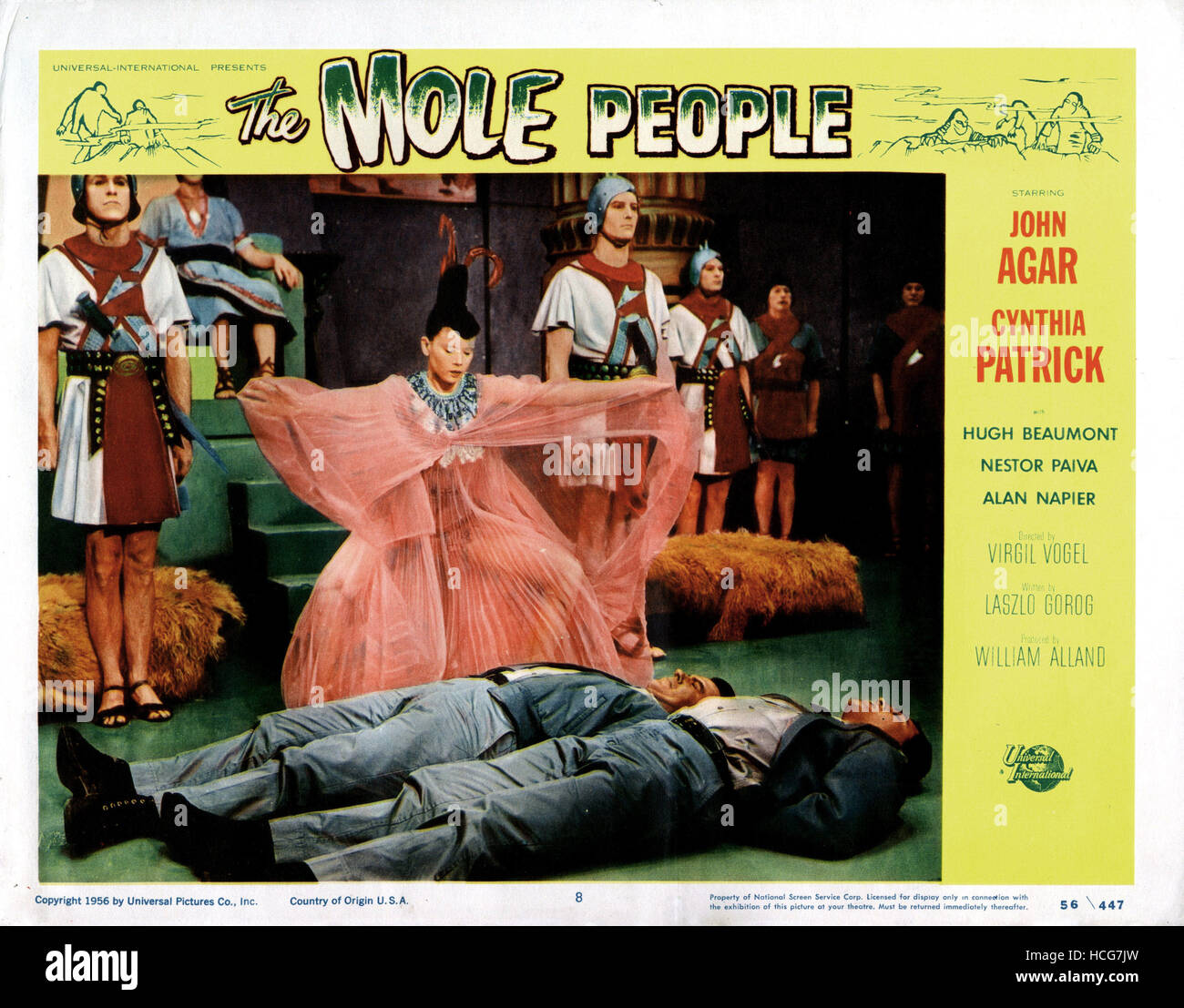 THE MOLE PEOPLE, lobby card, 1956 Stock Photo - Alamy