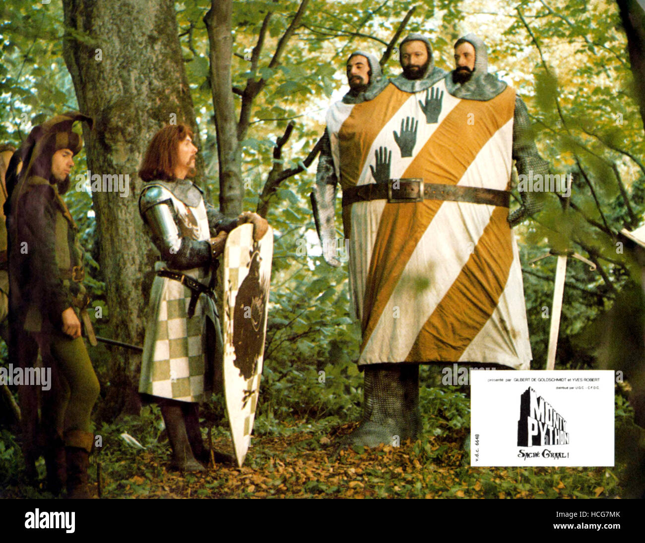 MONTY PYTHON AND THE HOLY GRAIL, from left: Neil Innes, Eric Idle ...