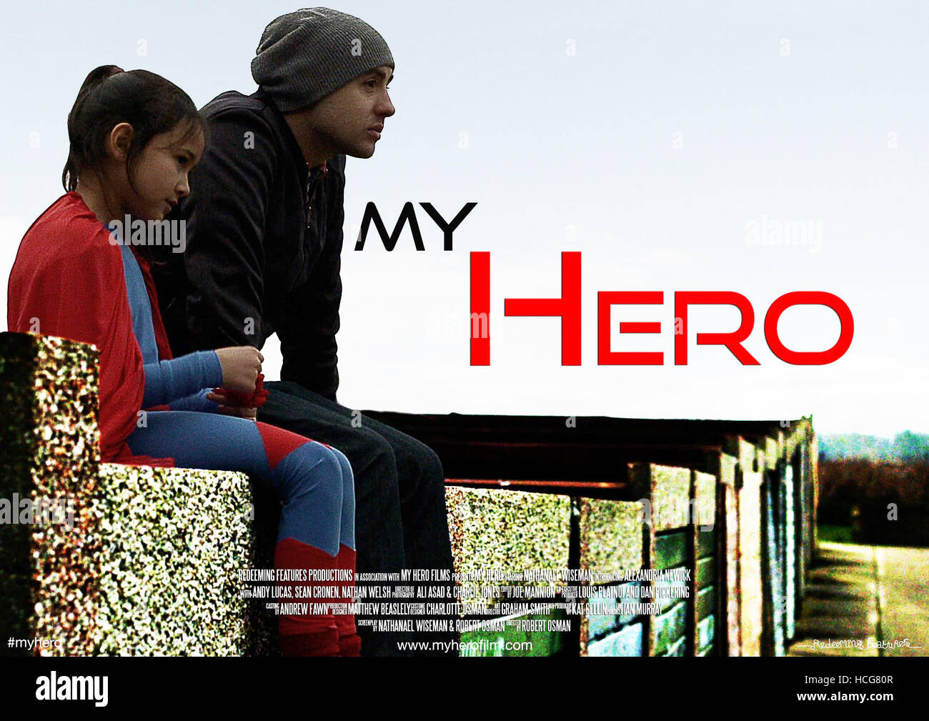 MY HERO, poster art, from left: Alexandra Newick, Nathanael Wiseman ...