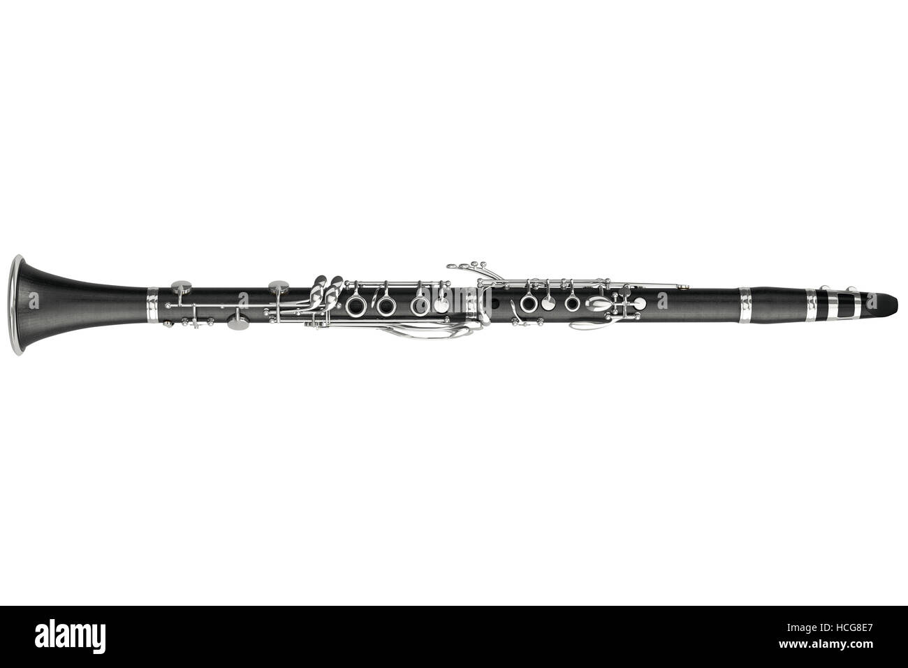 Clarinet classical, top view Stock Photo - Alamy