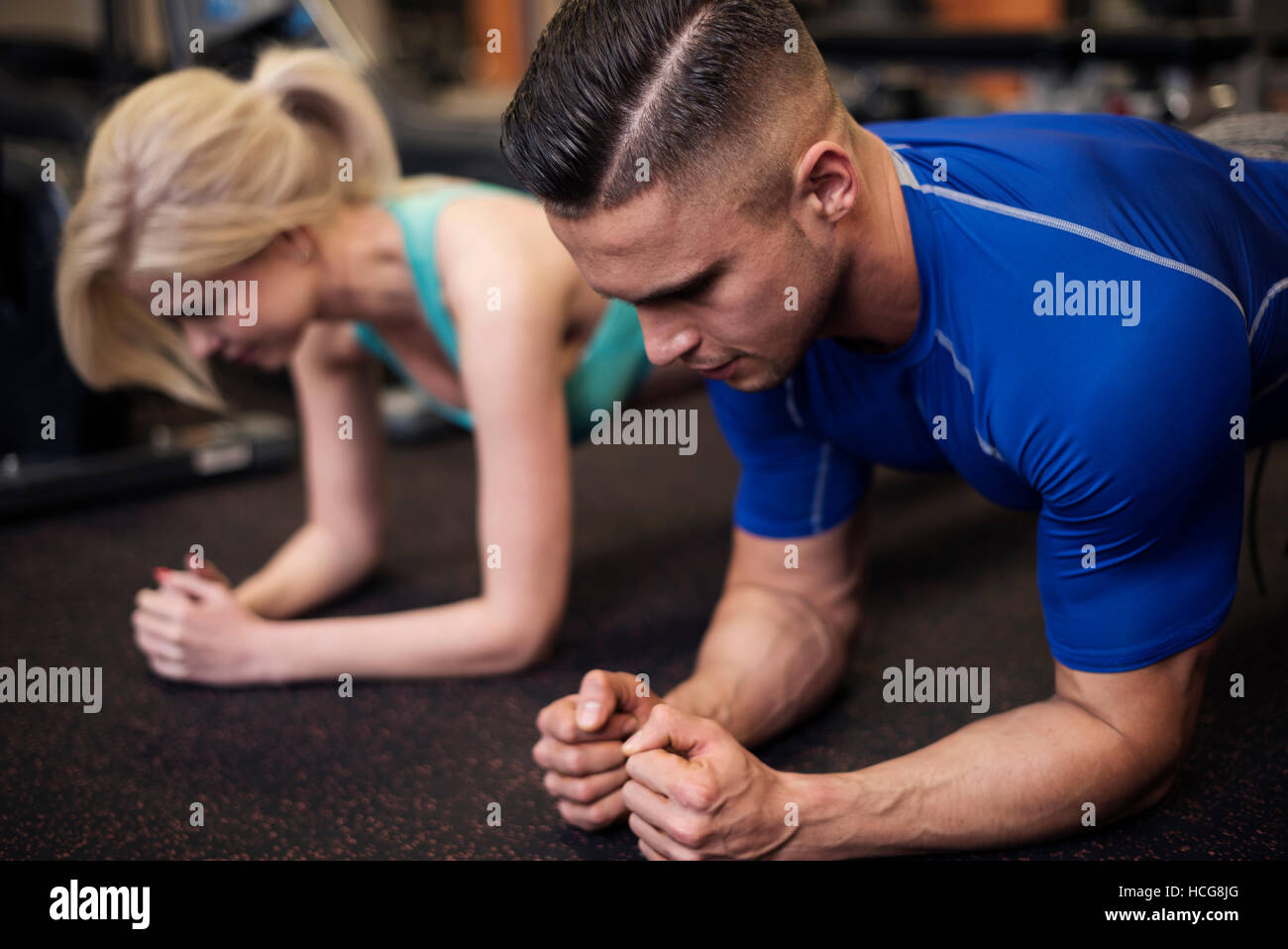 Couple having a common passion Stock Photo - Alamy