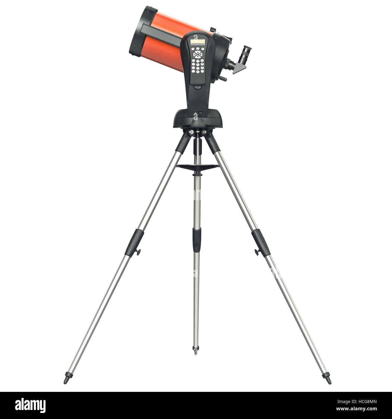 Telescope optical, front view Stock Photo - Alamy