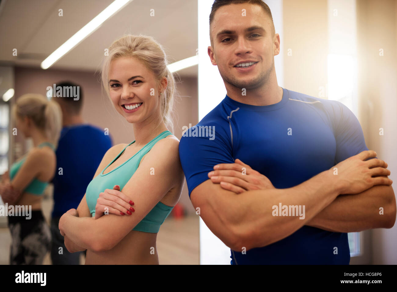 Portrait of best personal trainers Stock Photo - Alamy