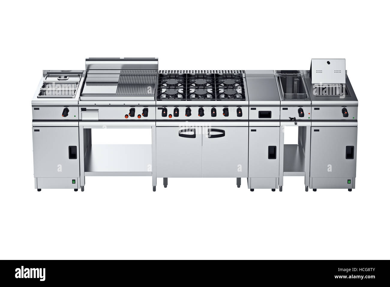 Professional kitchen range hi-res stock photography and images - Alamy