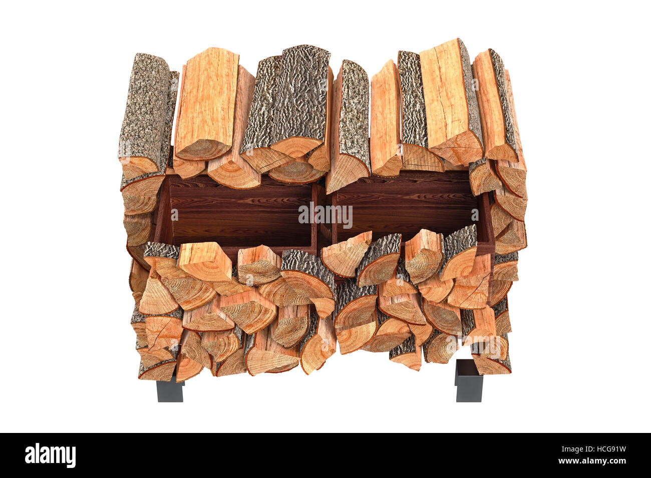 Wood cabinet, top view Stock Photo - Alamy