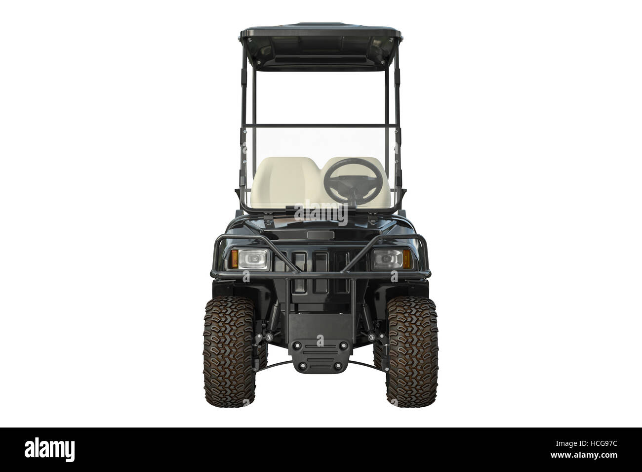 Golf car, front view Stock Photo - Alamy