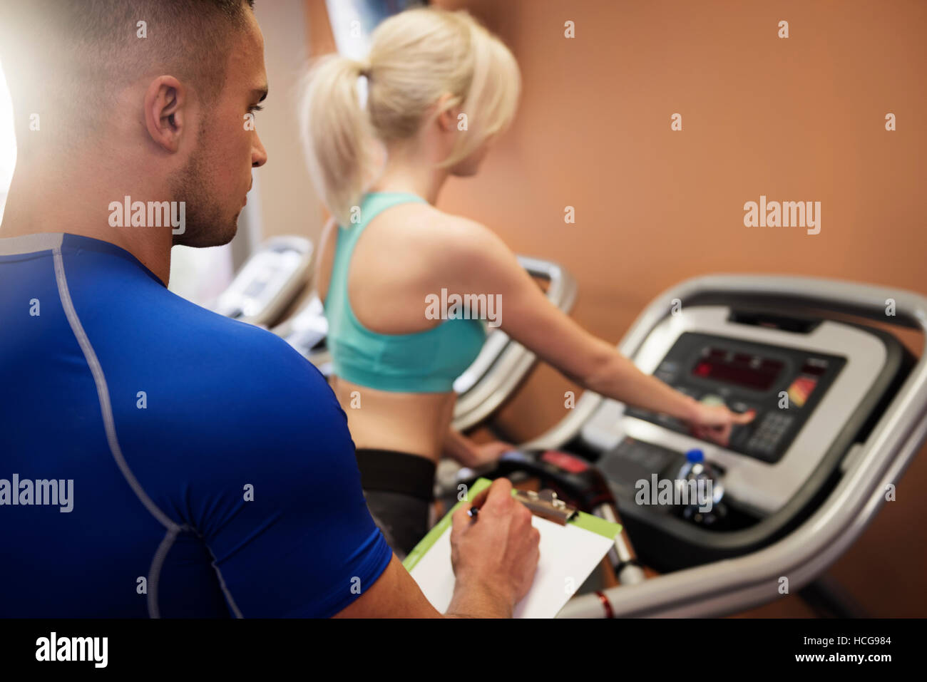 Checking equipment gym hi-res stock photography and images - Alamy