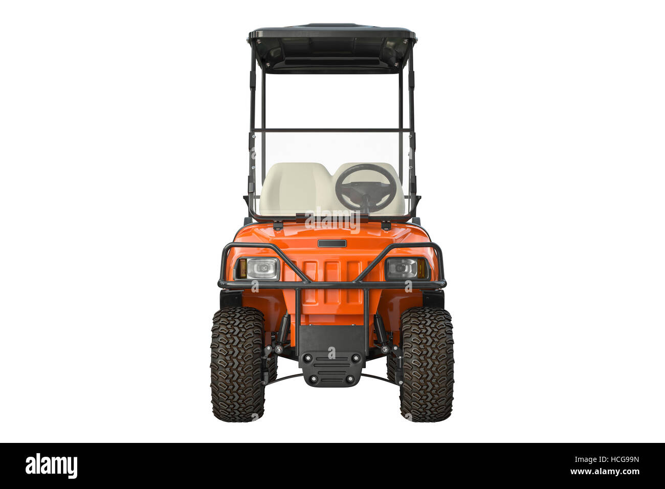 Golf car, front view Stock Photo - Alamy