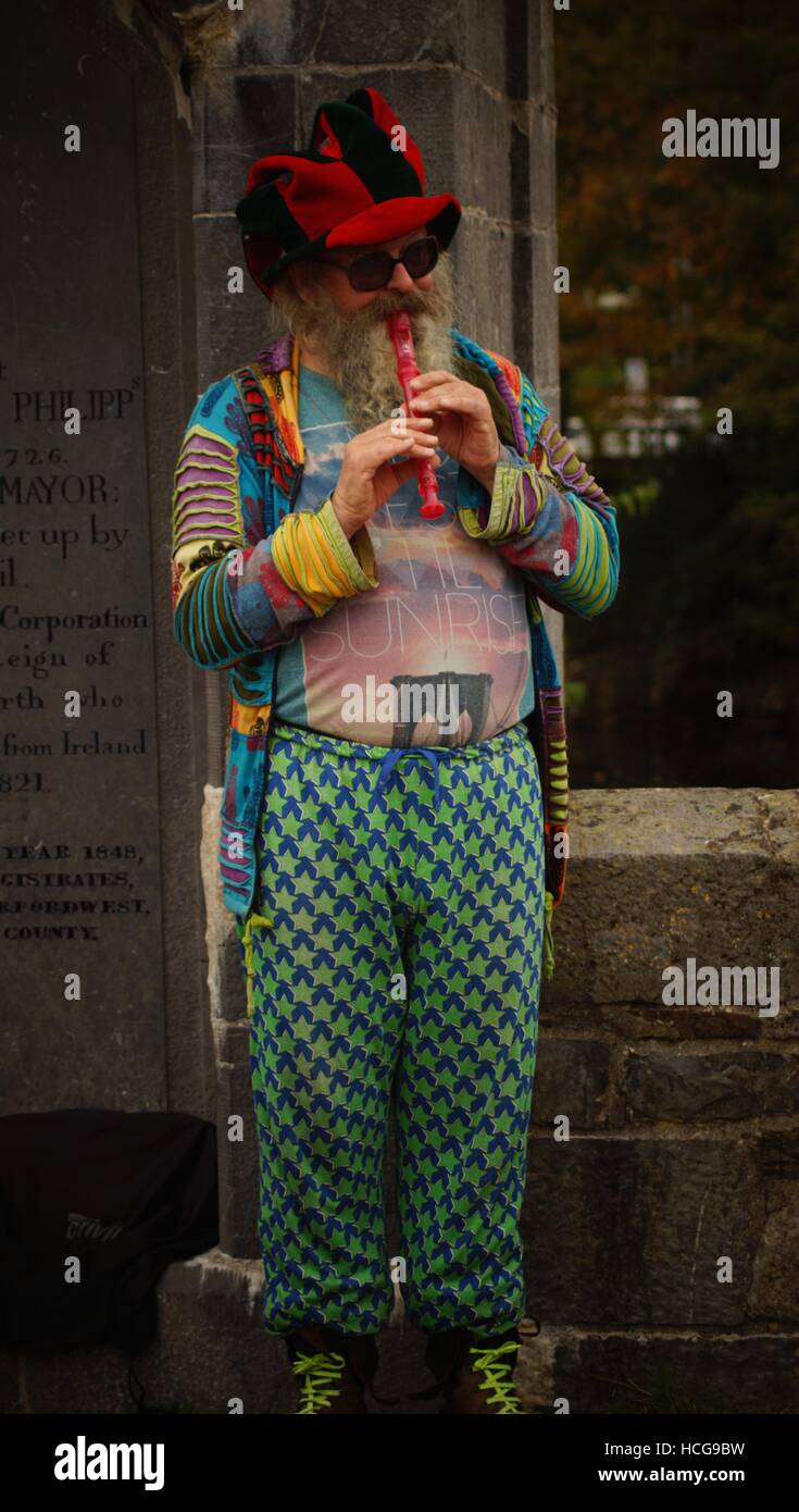 Portrait of Busker Stock Photo - Alamy