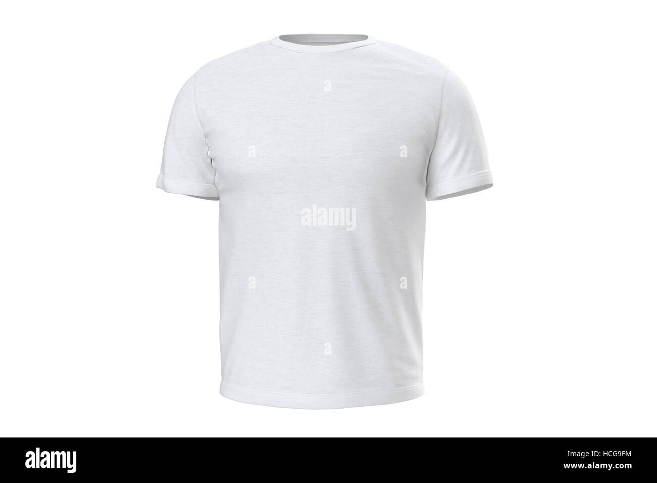 T-shirt white wear, front view Stock Photo - Alamy