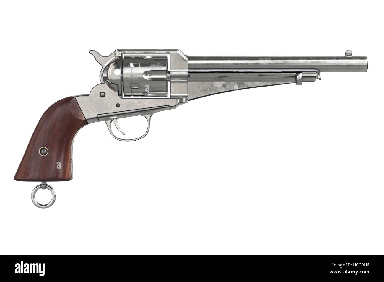 Gun cowboy, side view Stock Photo - Alamy