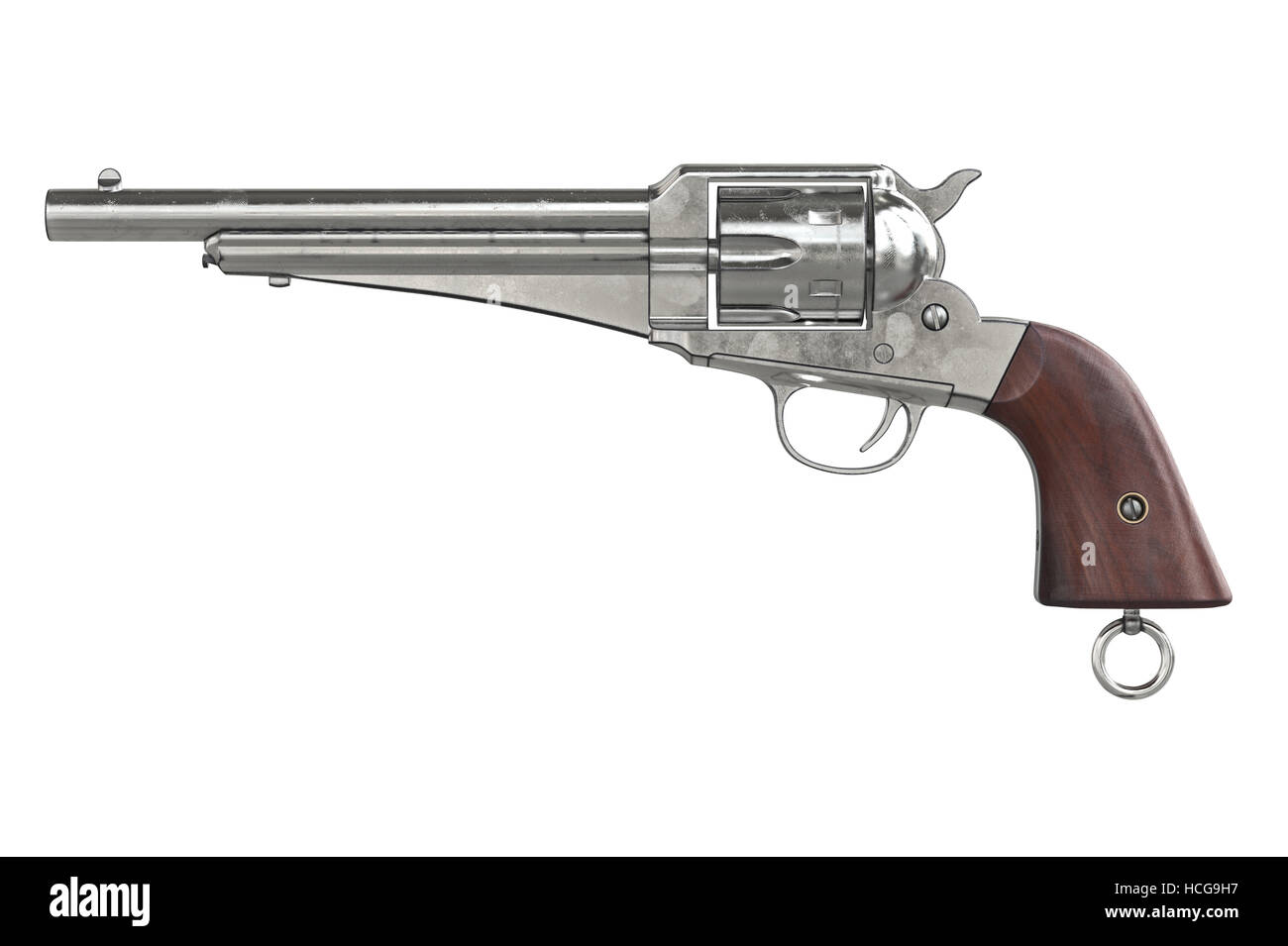 Gun cowboy weapon, side view Stock Photo - Alamy