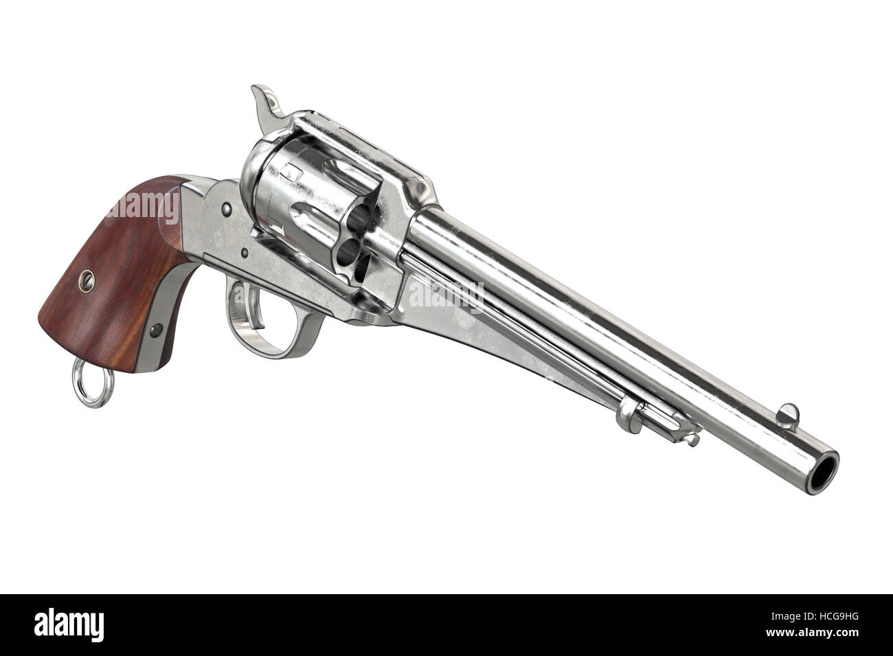 Vintage cowboy revolver Cut Out Stock Images & Pictures - Alamy
