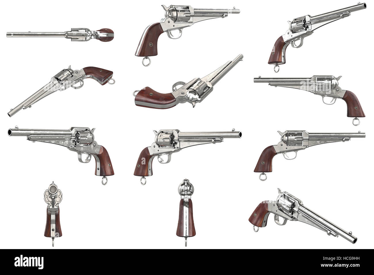 Revolver 3d hi-res stock photography and images - Alamy