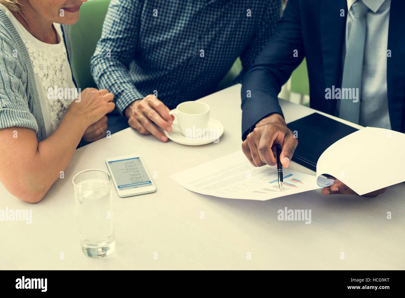 Business Discussion Talking Deal Concept Stock Photo - Alamy