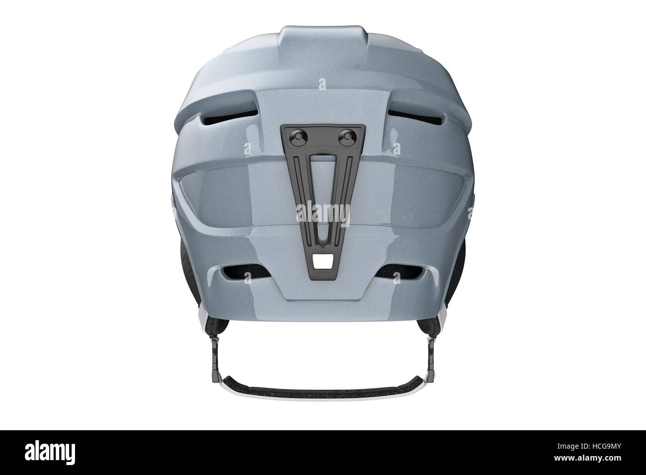 Helmet ski sportswear, back view Stock Photo - Alamy